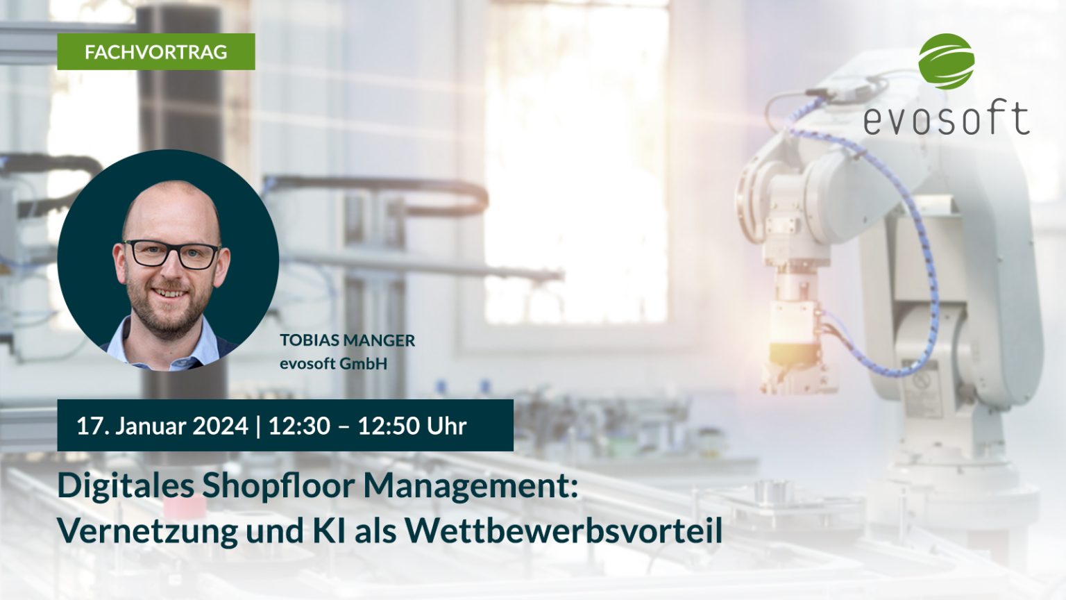 Technical lecture by evosoft at the trade fair "all about automation 2024" in Hamburg