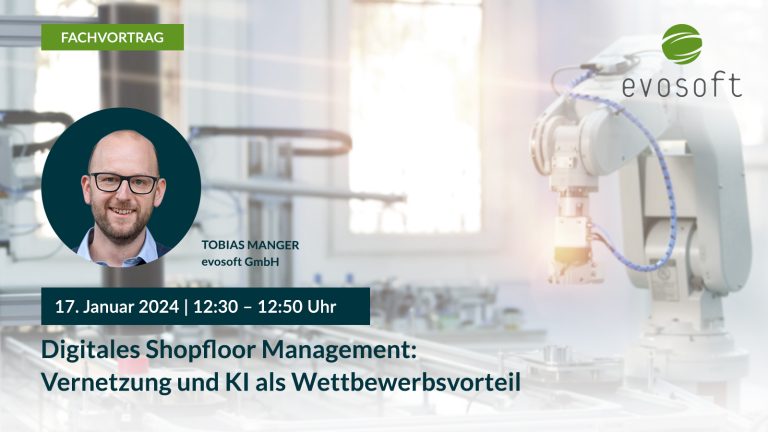 Technical lecture by evosoft at the trade fair "all about automation 2024" in Hamburg
